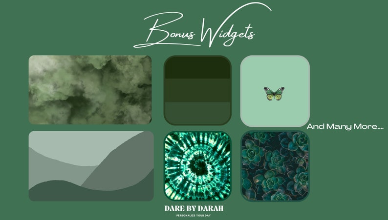 Green Mix Theme Icon Set Pack - Etsy