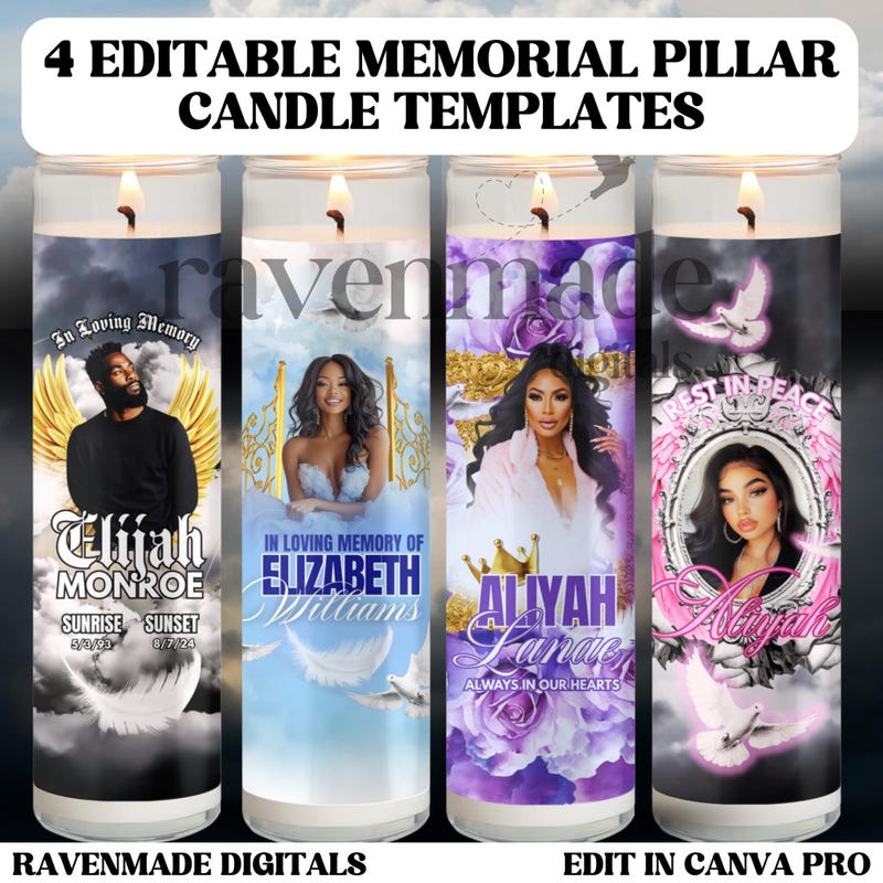 Custom Vigil Candles - Etsy