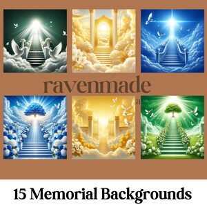 Elegant Memorial Backgrounds: RIP Tribute Designs (PNG & Canva) - Etsy