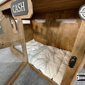 WOWY Walnut Modern, Dog House, Dog Crate, Dog Kennel, Wood Dog House ...