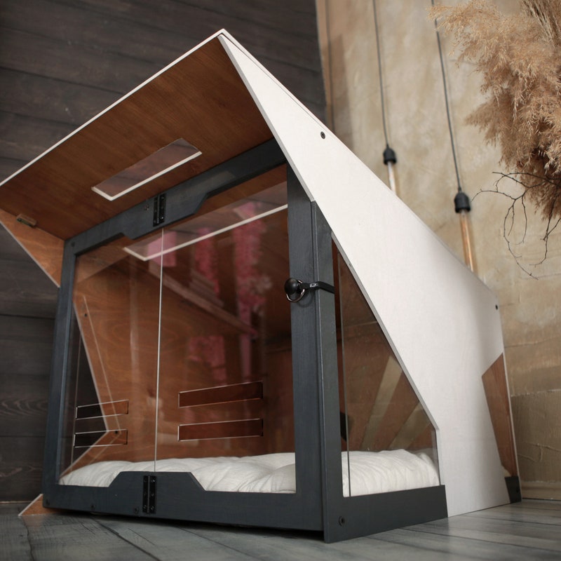 Modern Dog Crate - Etsy