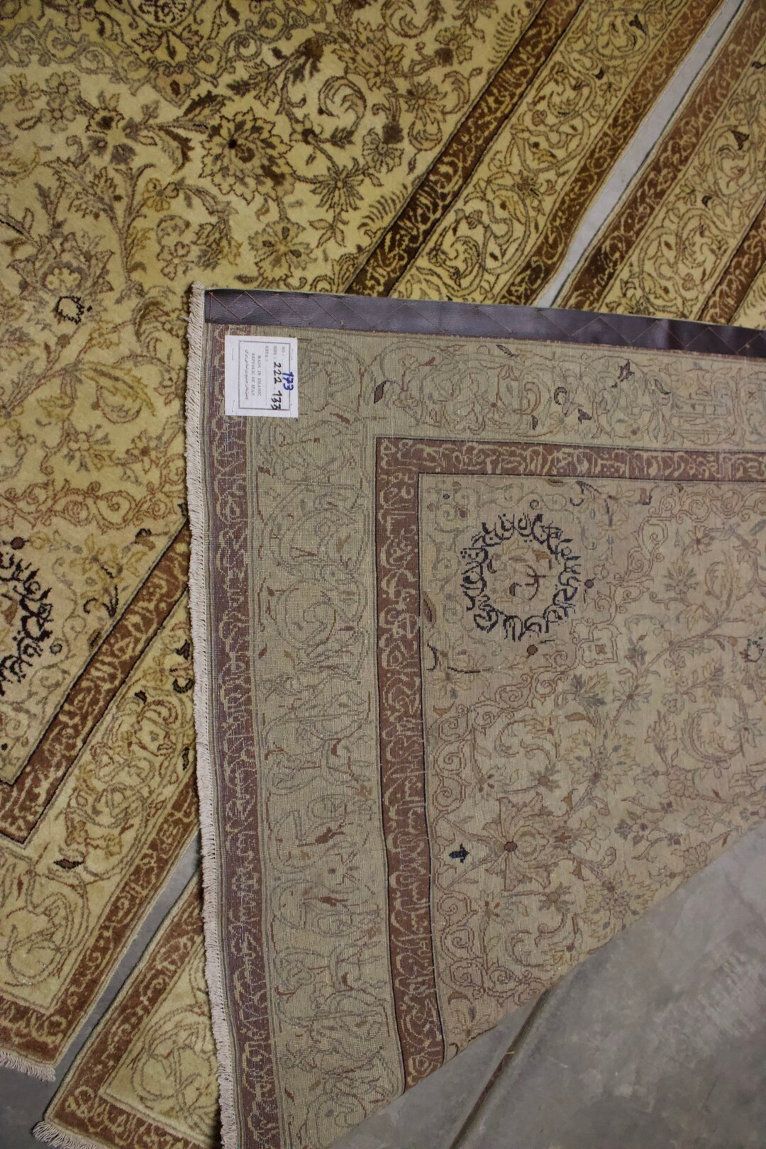 Beautiful 2 Antique Hand Made Over 100 Years Old 6.3x4.3 Feet Each ...