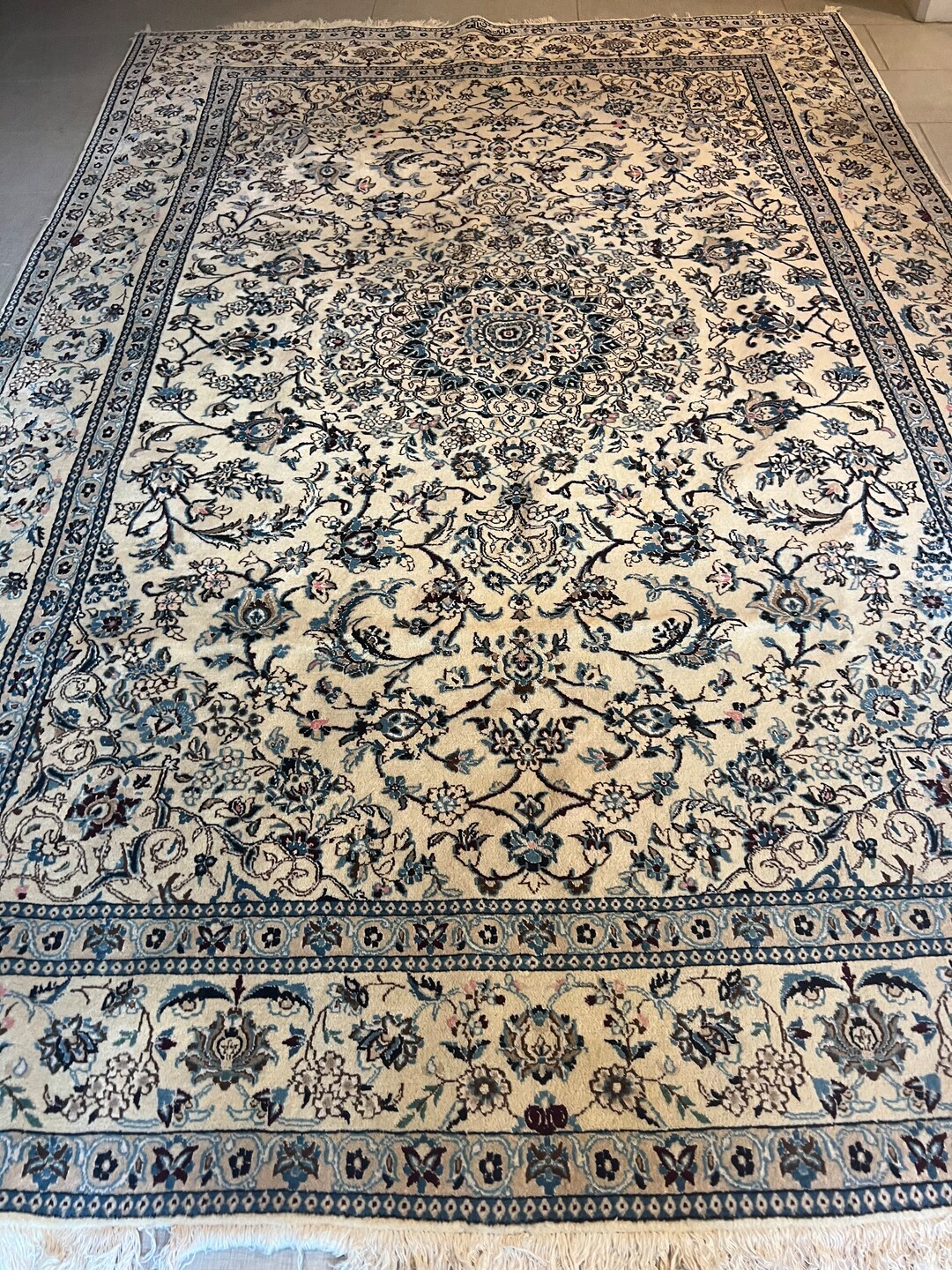Hand Made Rug Beautiful 9.8x6.7 Wool and Silk - Etsy Australia