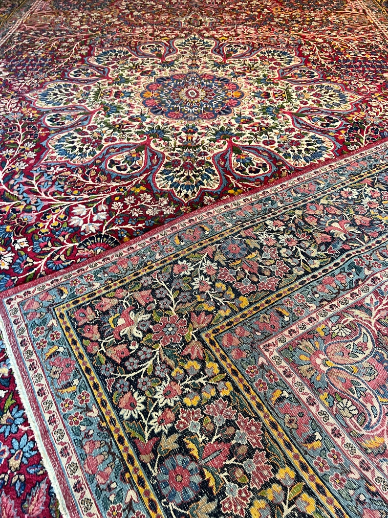 Beautiful Hand Made Antique Rug 13x9.5 - Etsy