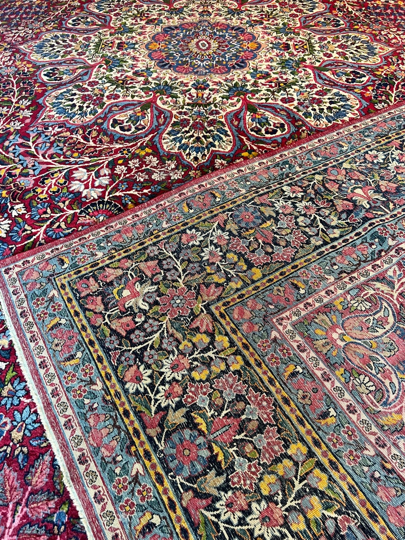 Beautiful Hand Made Antique Rug 13x9.5 - Etsy