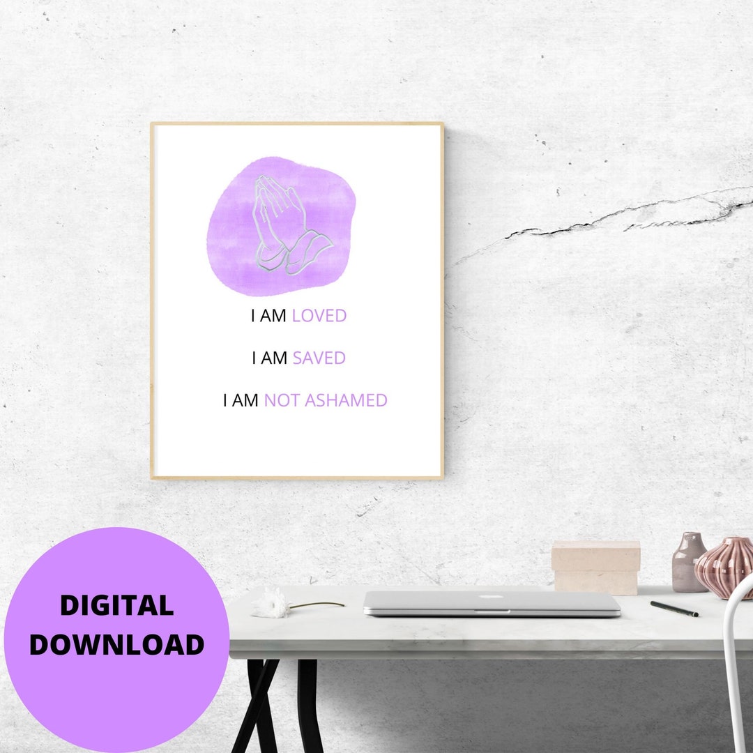 Positive Affirmations, I Am Enough Positive Affirmations Wall Art,self ...