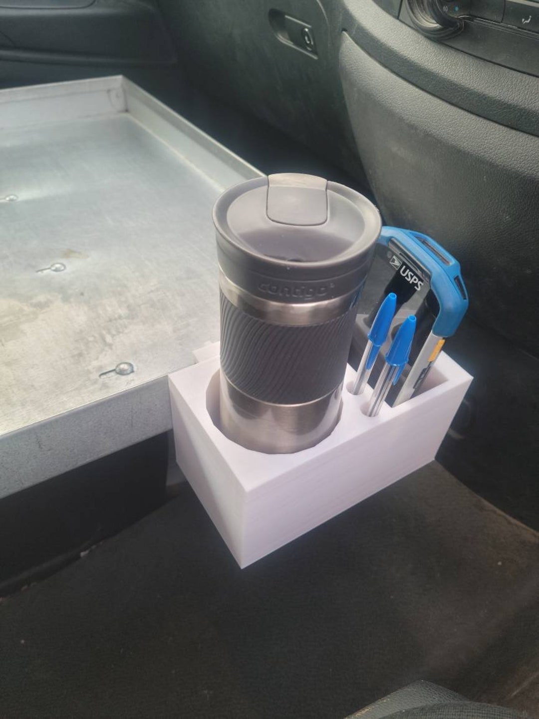 USPS Llv/metris Van Cupholder and Scanner Holder With Pen Slots - Etsy