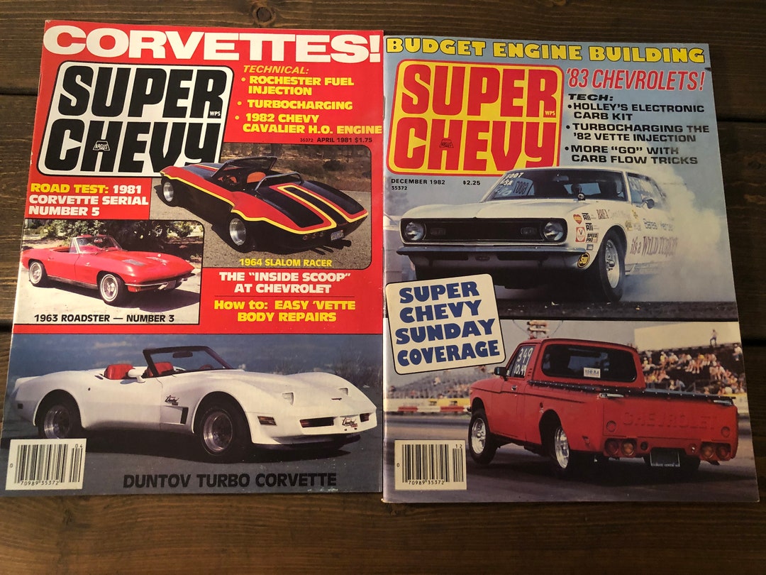 Vintage Hot Rod Super Chevy Magazines Lot of 2 December 1982 35372 ...