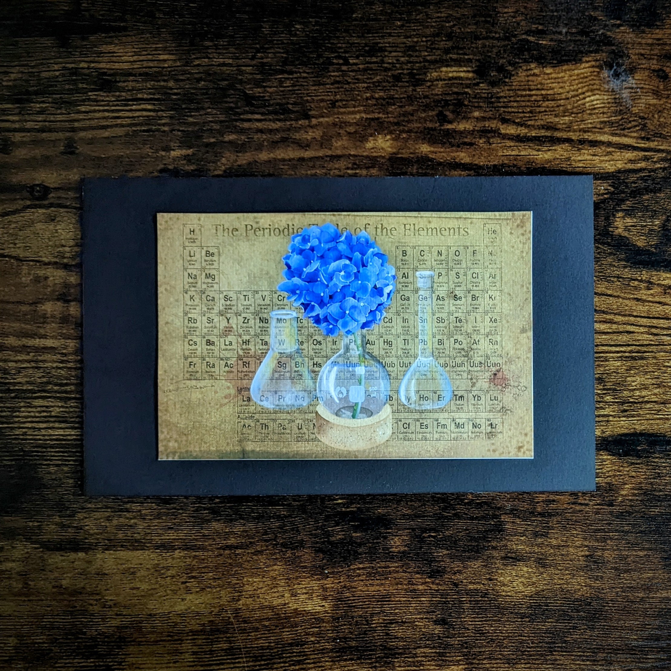 Print Hydrangea Flower Periodic Table Art - Etsy