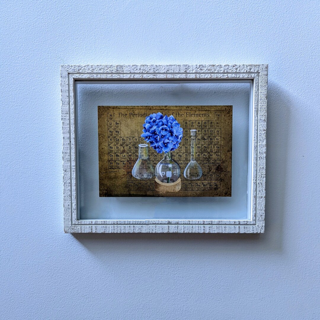 Print Hydrangea Flower Periodic Table Art - Etsy