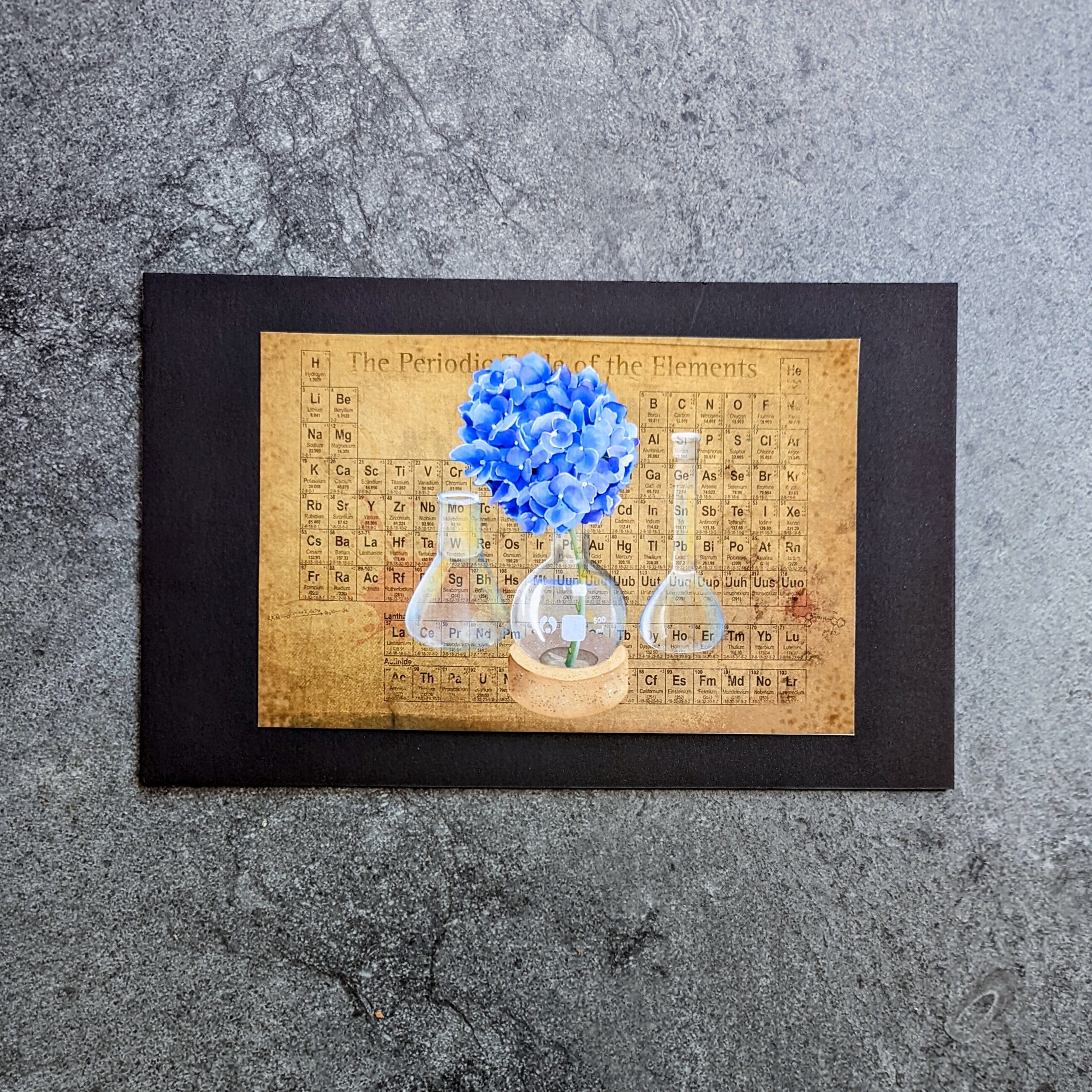 Print Hydrangea Flower Periodic Table Art - Etsy