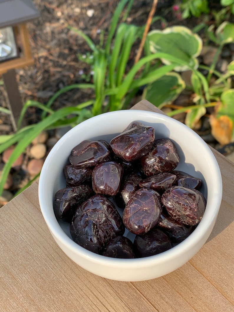 Red Pyrope Garnet Tumbled Stones - Etsy