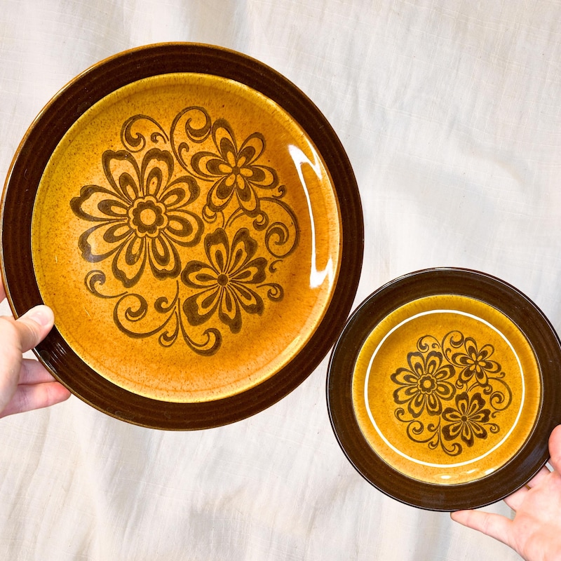 Vintage Floral Bread Plates - Etsy