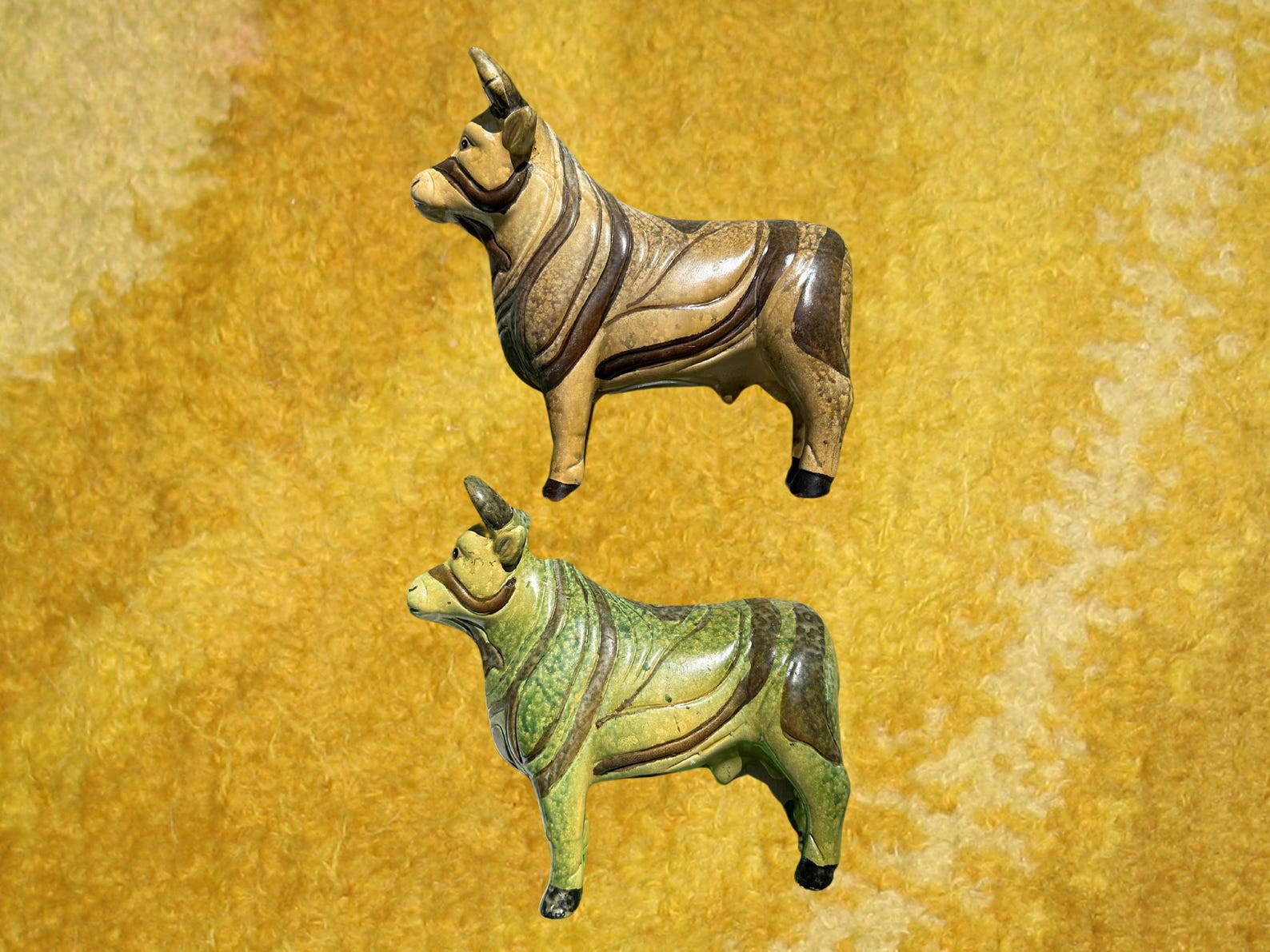 Vintage Ceramic Bull Coin Bank - Choose One - Etsy