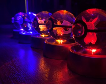 Pokeball 3d Light - Etsy