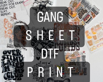 DTF Gang Sheet, Custom DTF Transfers, Gang Sheet Dtf , Bulk DTF Sheets, Ready to Press, Direct ...