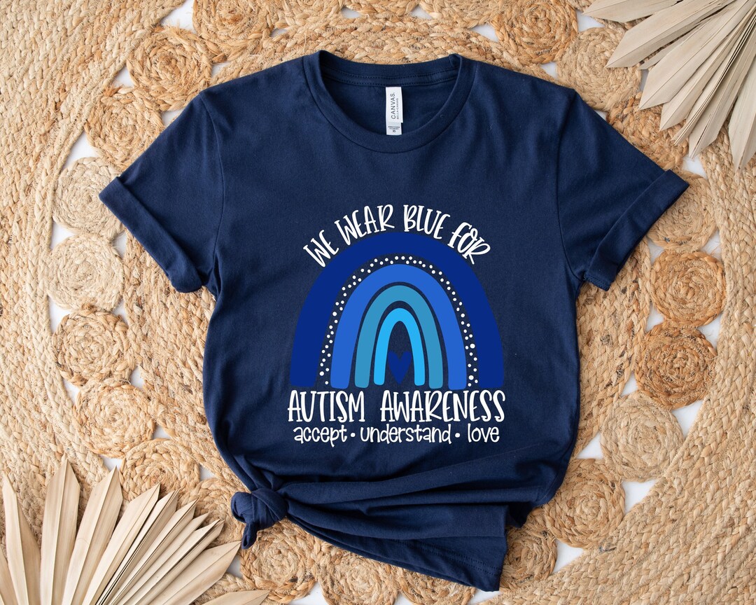 Autism Shirts Awareness Tshirt, in April We Wear Blue, Autism Month, in ...