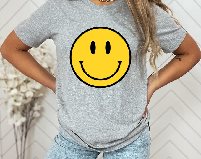Flower Smile Tee Comfort Colors Smiley Face Monogram Pocket Tee ...