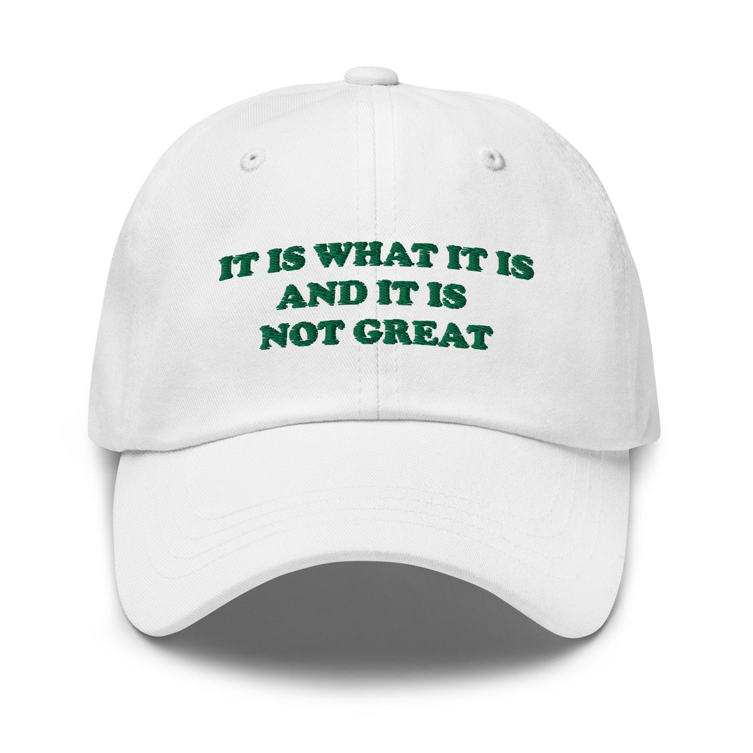 Funny Hat, It is What It Is, Meme Hat, Gag Gift, Aesthetic Hat ...