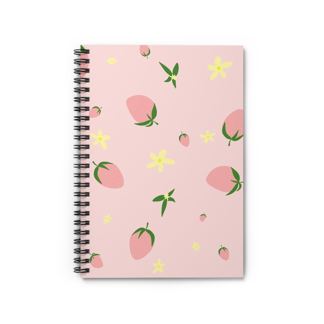 Strawberry Notebook Cute Kawaii Journal School Notebook - Etsy