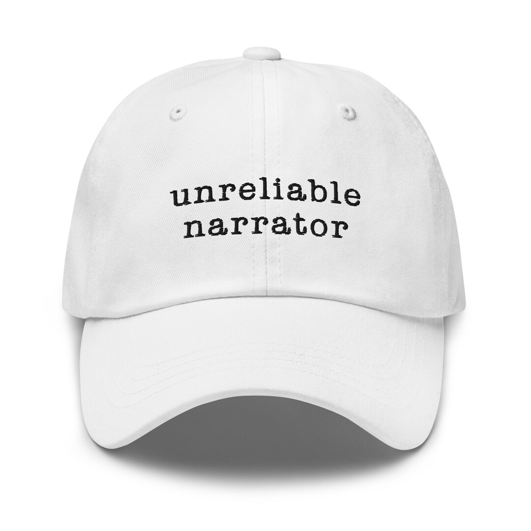 Unreliable Narrator Hat, Aesthetic Hat, Literature Gift Hat, Gift for ...