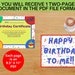 Student Birthday Gift Happy Birthday Sign and Birthday Certificate From ...