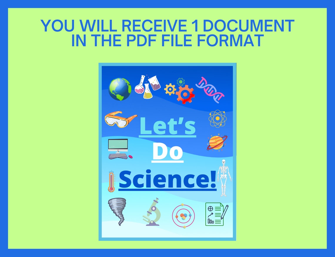 Printable Science Poster for Classroom, Home, Homeschool, Laboratory ...