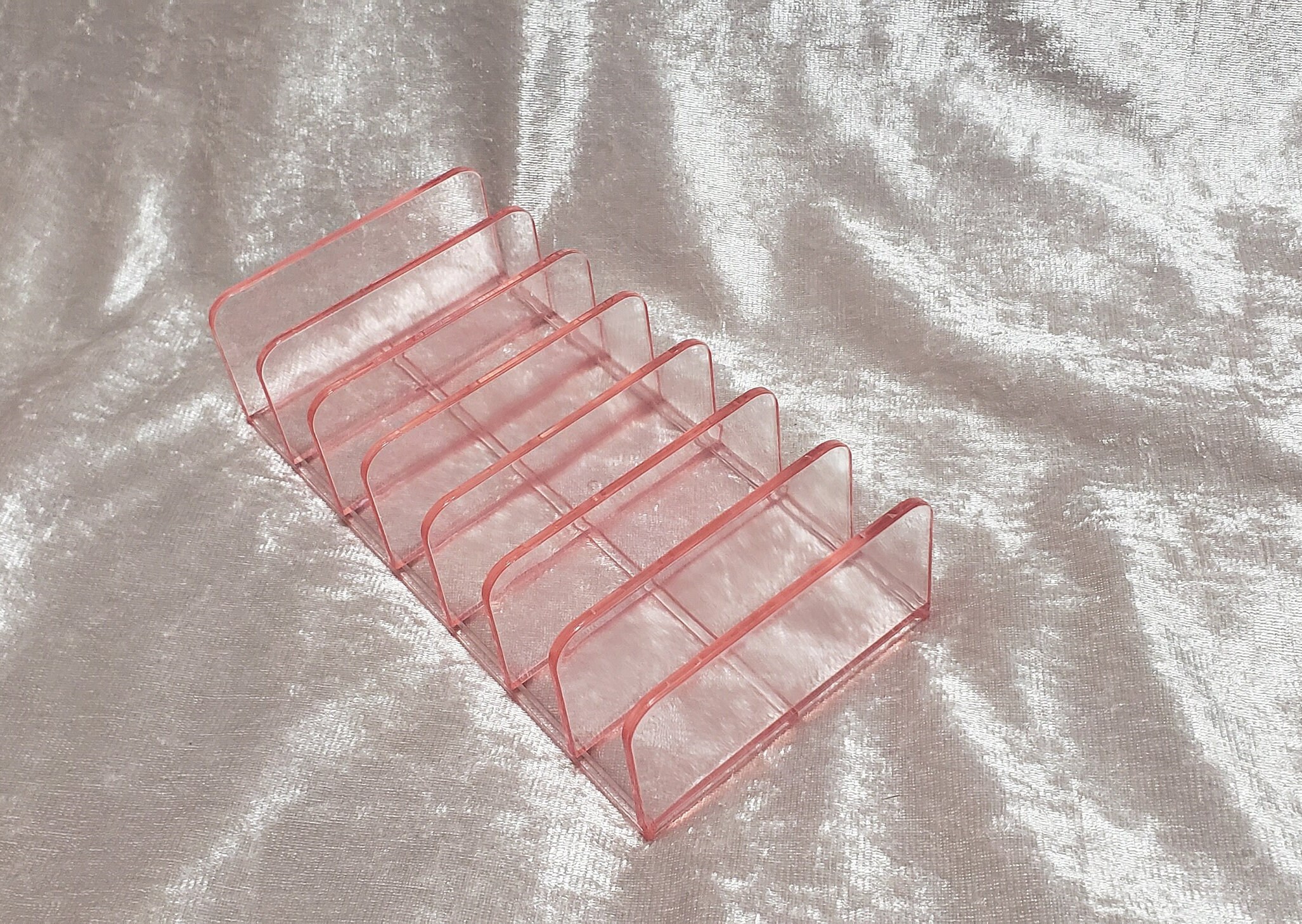 Pink Cash Tray Organizer Acrylic Cash Money Holder Cash Envelope ...