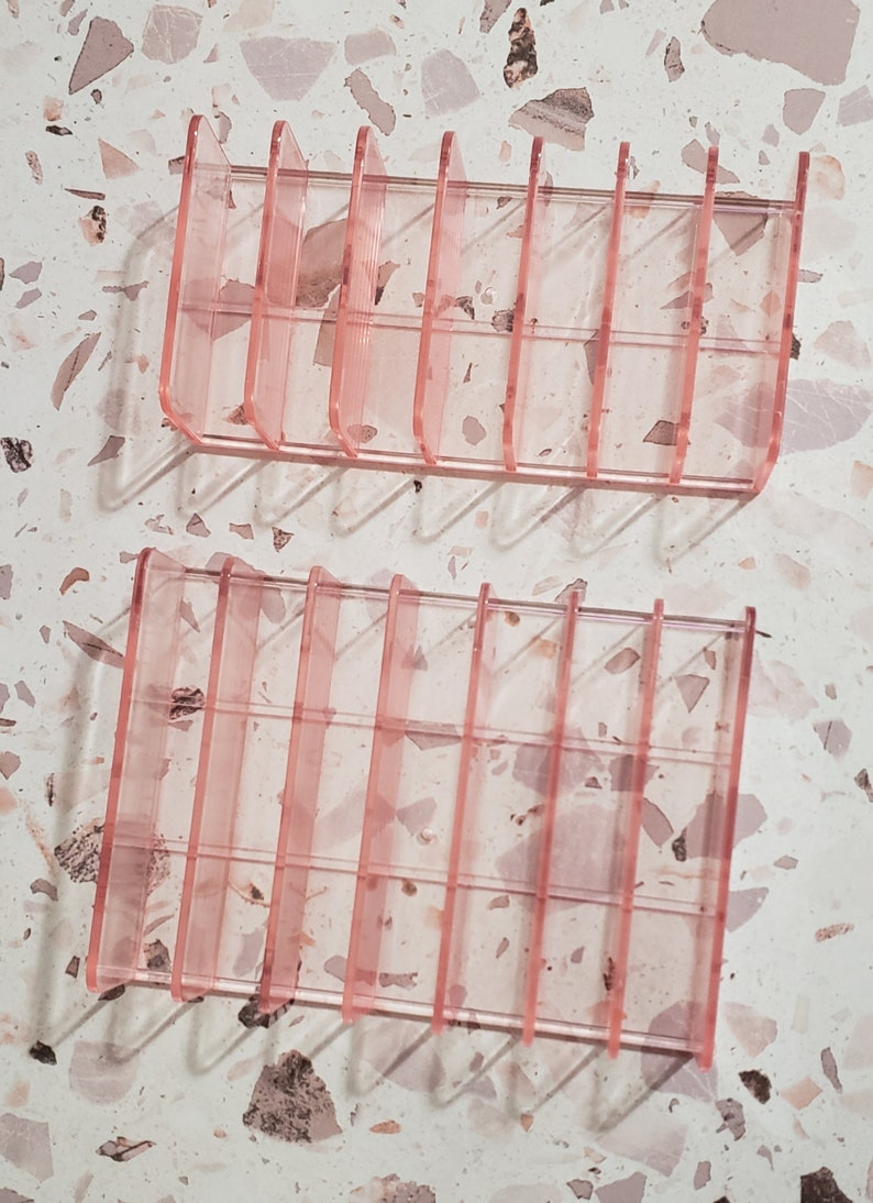 Pink Cash Tray Organizer Acrylic Cash Money Holder Cash Envelope ...