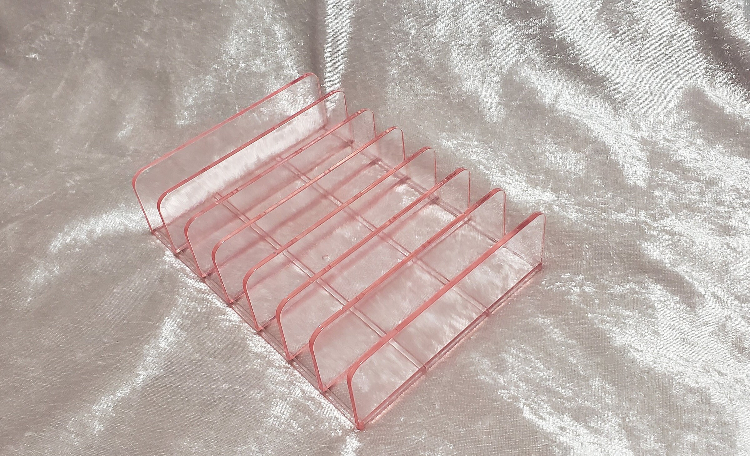 Pink Cash Tray Organizer Acrylic Cash Money Holder Cash Envelope ...