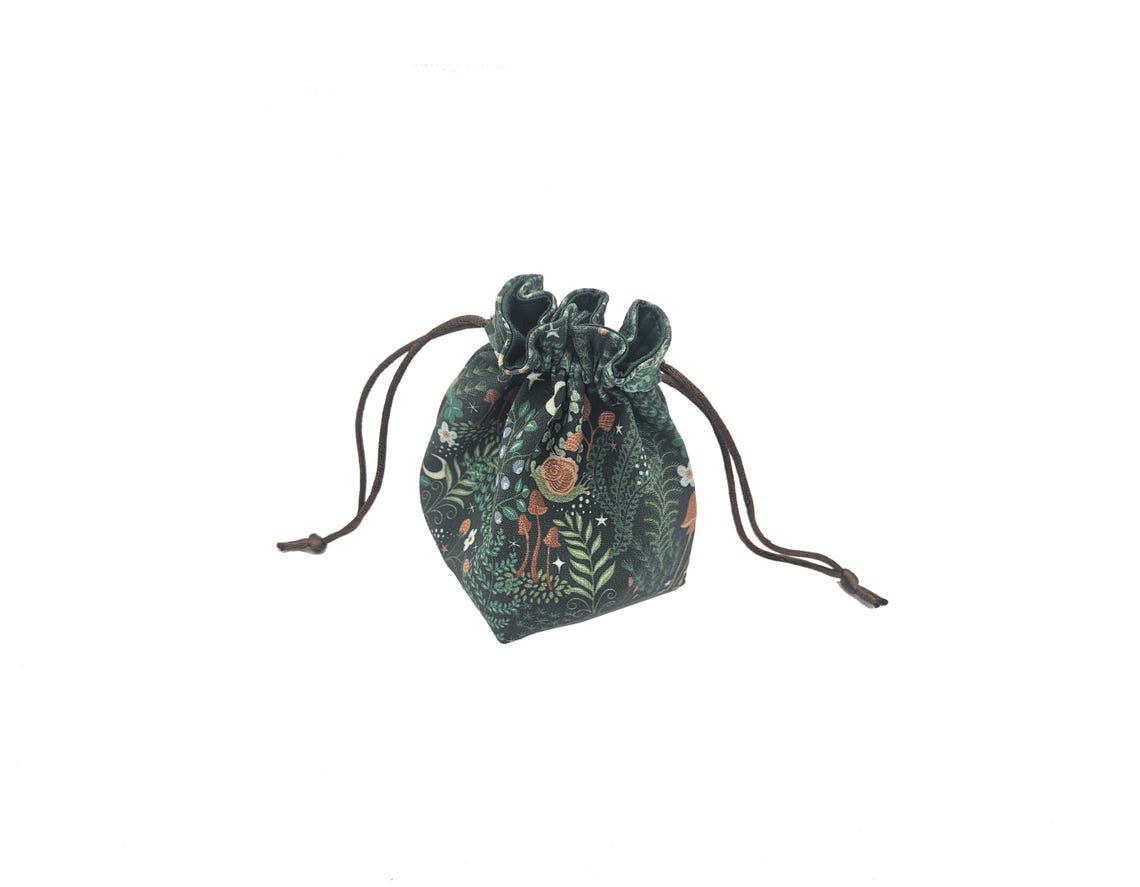Moss Garden Dice Bag – Dnd, TTRPG, Pathfinder, Cottagecore, Frogs ...