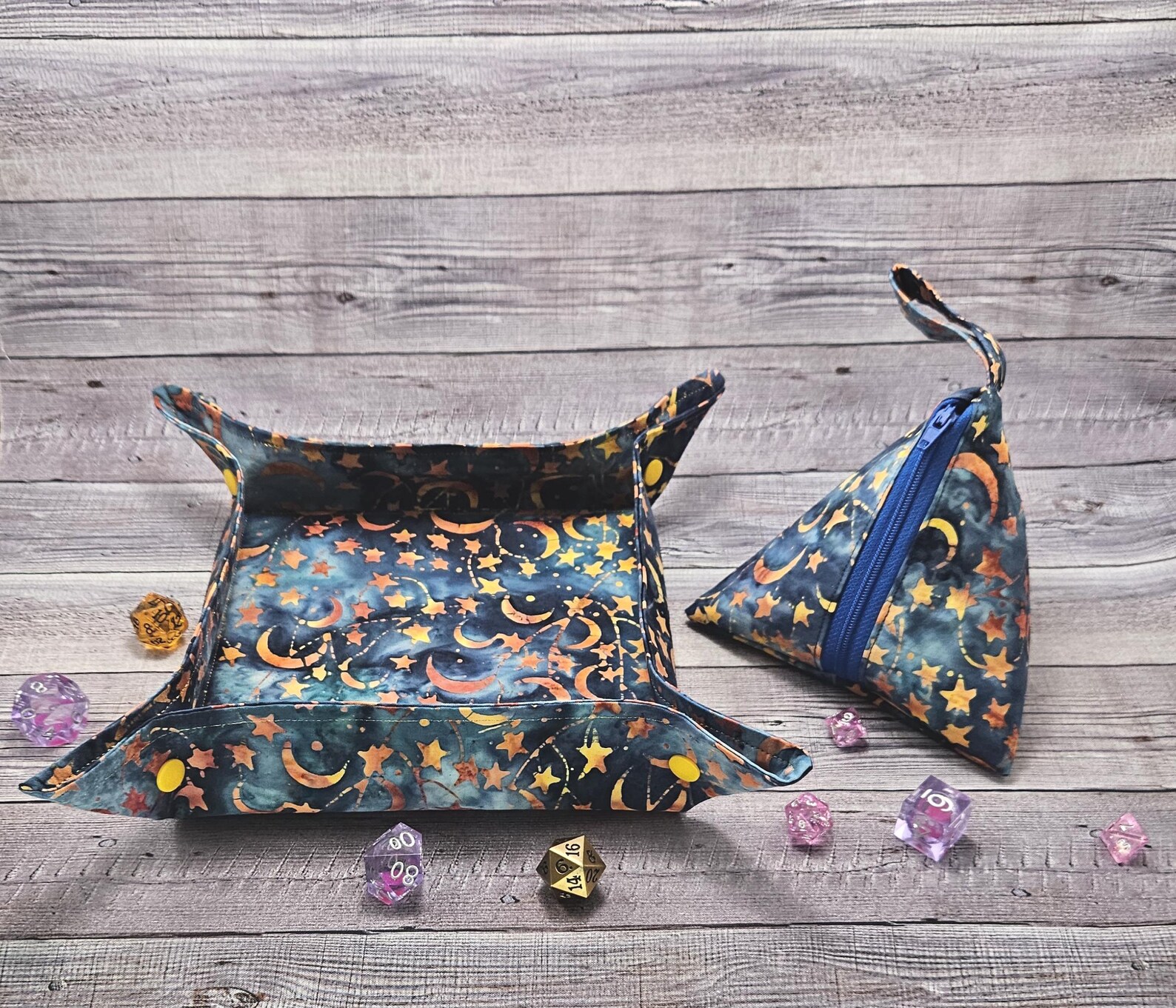 Dice Tray Pyramid Pouch Combo, Dnd, TTRPG, Gamer, Gifts, Nerdy, Magic ...