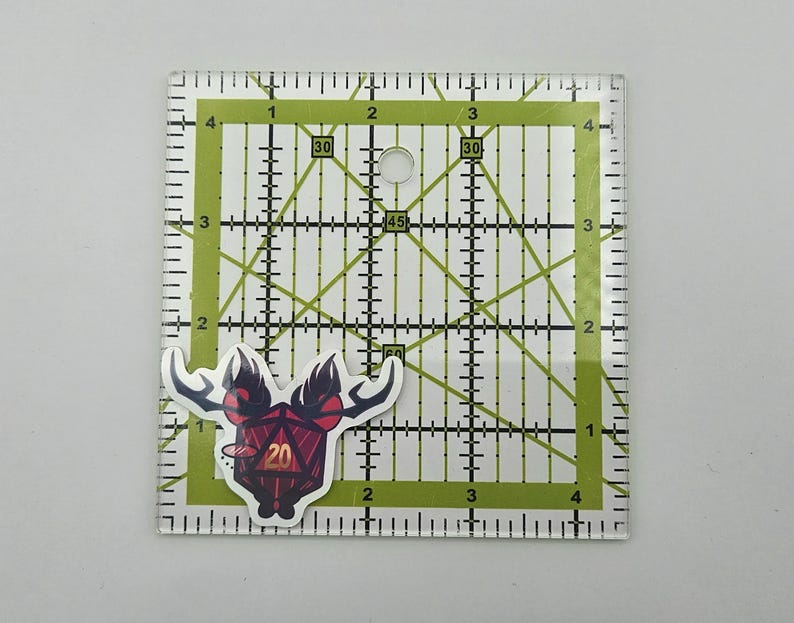 Alastor Dice Dnd Sticker, Holographic, D20, HH, Dice, Radio Demon ...