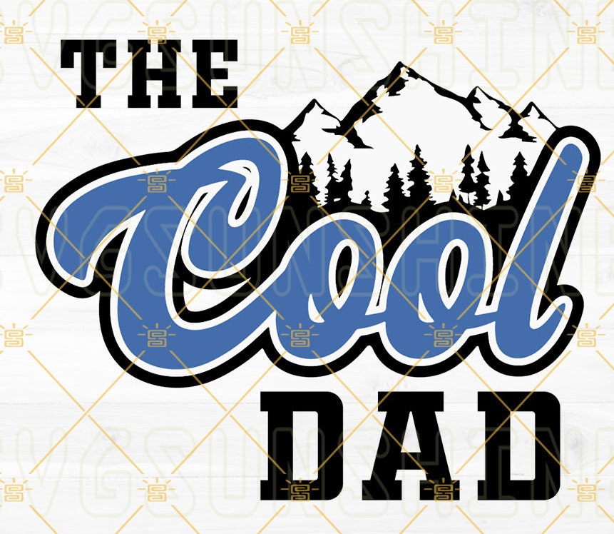 The Cool Dad Coors Light Svg Mountain Svg Funny Dad Svg - Etsy