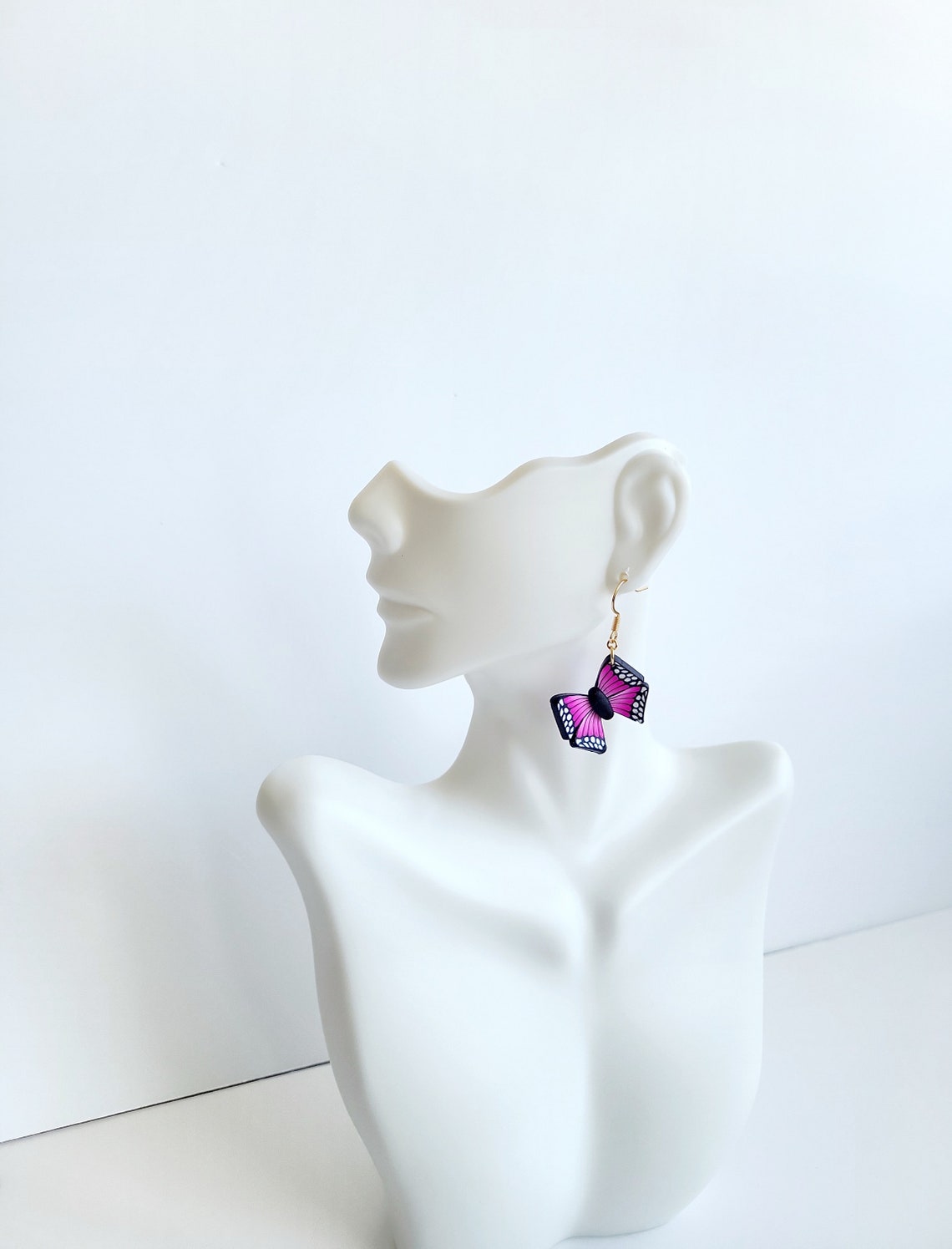 Butterfly Earrings, Butterfly Wings, Polymer Clay Earrings, Bug Earrings, Lightweight - Etsy Canada