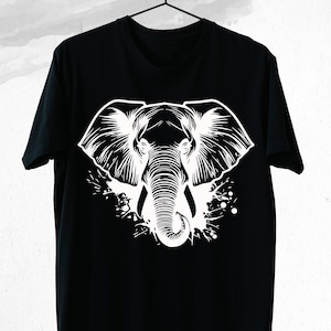 Elephant SVG Elephant Head Jungle Safari Animal - Instant Digital ...