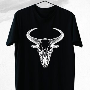 Bull Skull Tattoo Svg Cow Skull Tattoo Longhorn Western Boho Animal ...