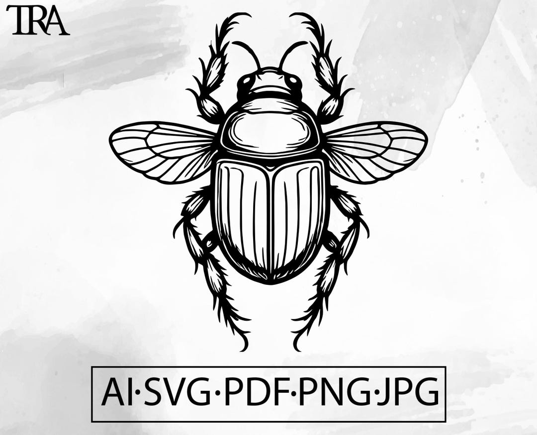 Egyptian Scarab Beetle SVG Eye of Horus Mystic Celestial Bug Ancient ...