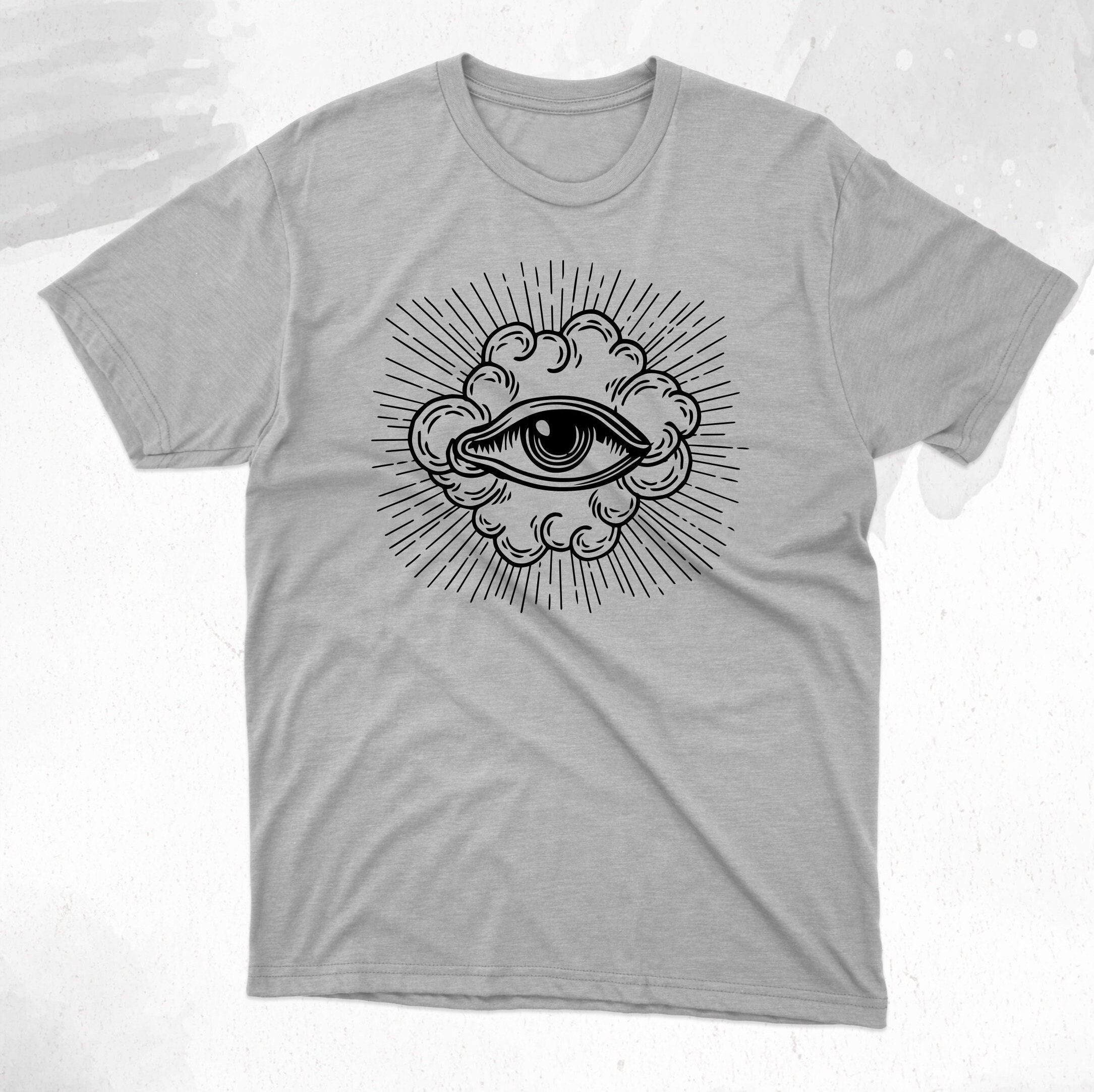Eye Cloud Tattoo SVG Third Eye Spiritual Illuminati Mystical Evil Eye ...