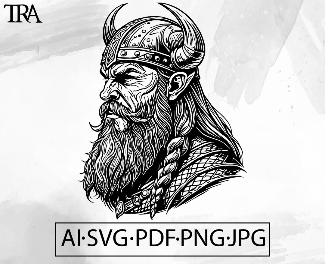 Viking Warrior SVG Valknut Knotwork Viking King Nordic Celtic Vegvisir ...