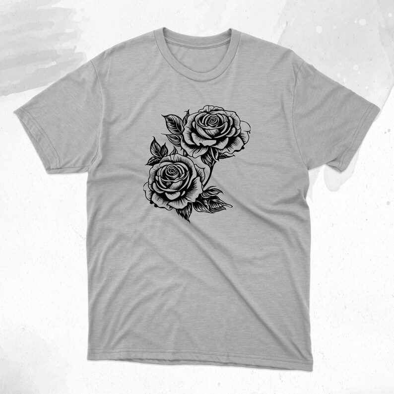 Rose Flowers SVG Roses Bouquet Wildflowers Botanical Boho Flowers Rose ...