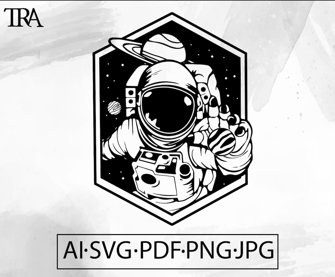 Astronaut SVG Space Mystical UFO Galaxy Spaceship Spaceman Outerspace ...