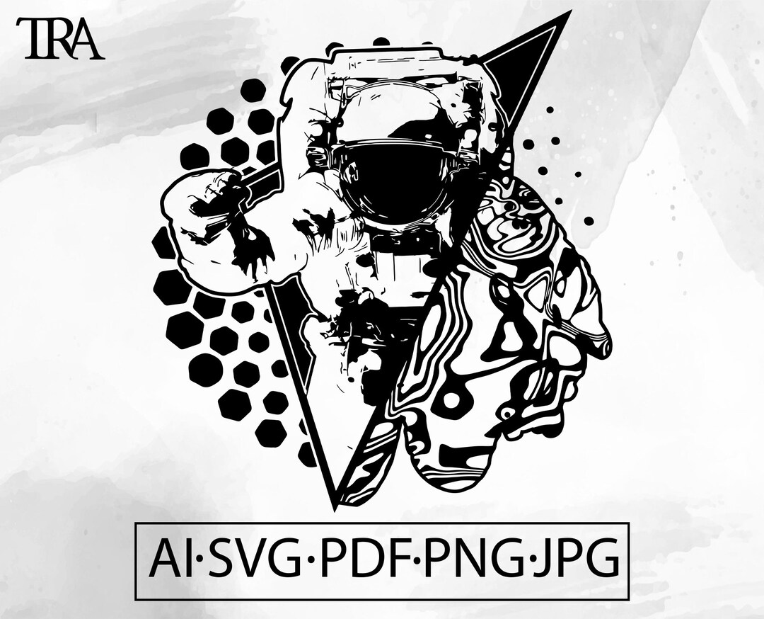 Astronaut Trippy SVG Mystical UFO Space Spaceship Spaceman Outerspace ...