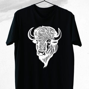 Bison Head SVG Wildlife Boho Forest Western Animal American Buffalo ...