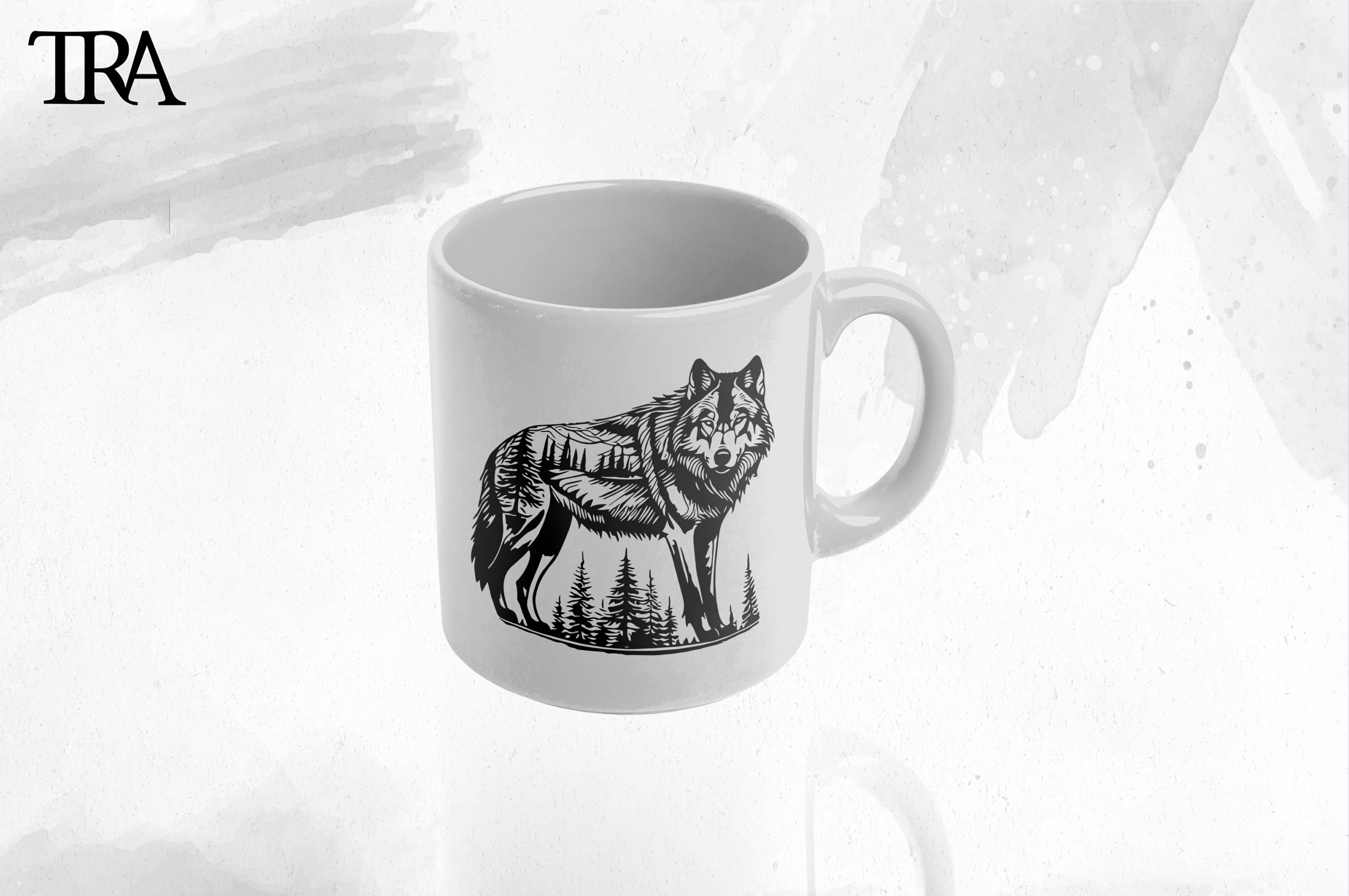 Wolf Mountains SVG Mystical Boho Wild Animal Wolfpack Wolf Head Instant ...