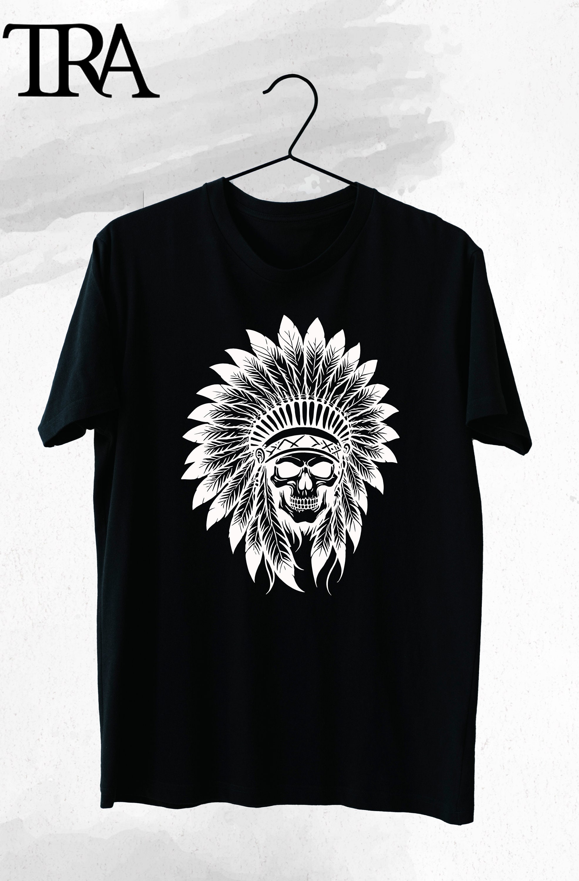 Chief Skull SVG Native American Skeleton Tattoo Warrior Indian Chief ...