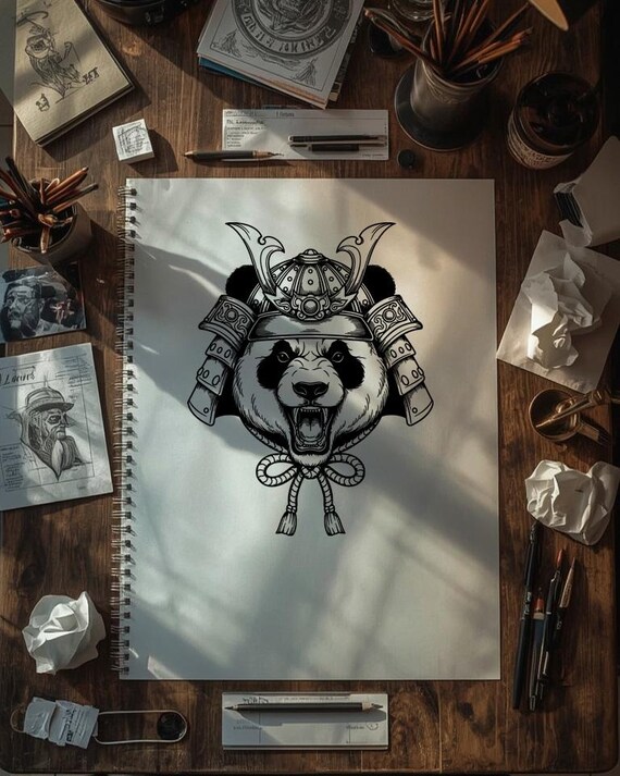 Japanese Bear Tattoo Design