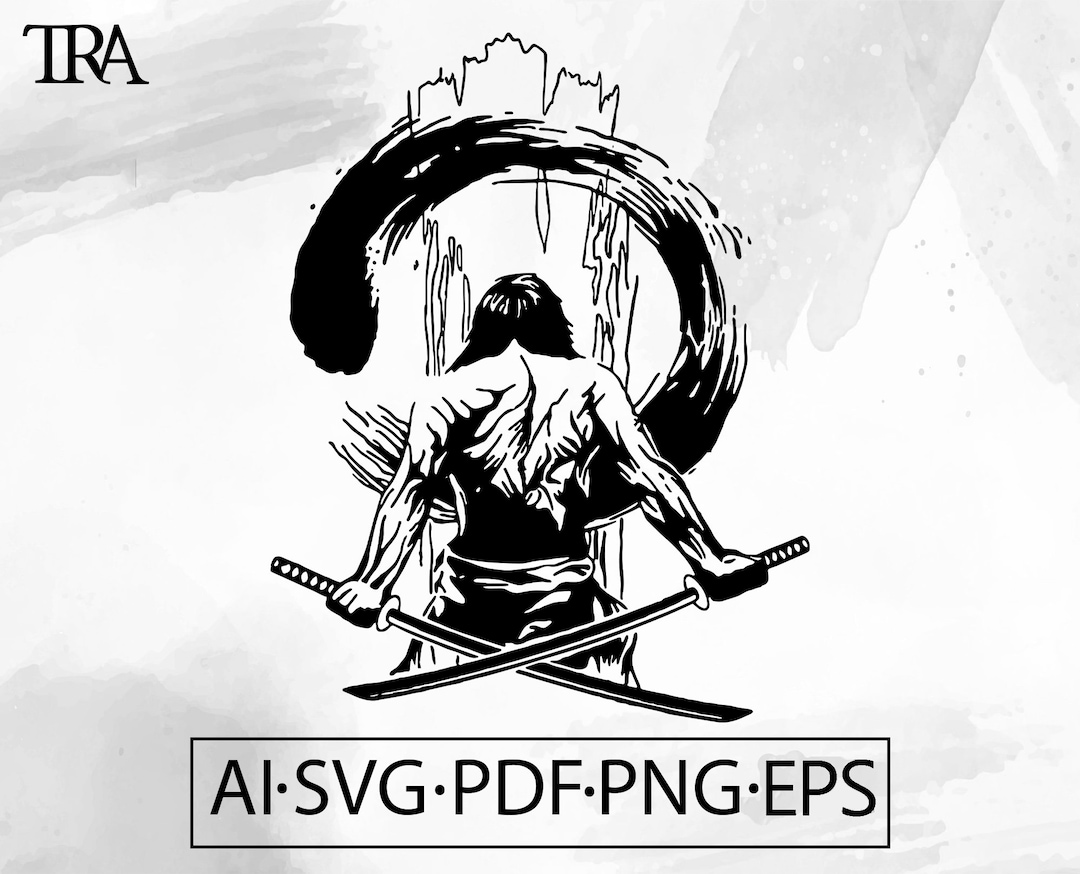 Samurai Warrior SVG Hannya Mask Japanese Oni Mask Asian Art Tattoo Ink ...