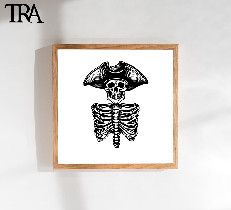 Pirate Skeleton SVG Pirate Skull and Crossbones Pirate Skeleton Outlaw ...