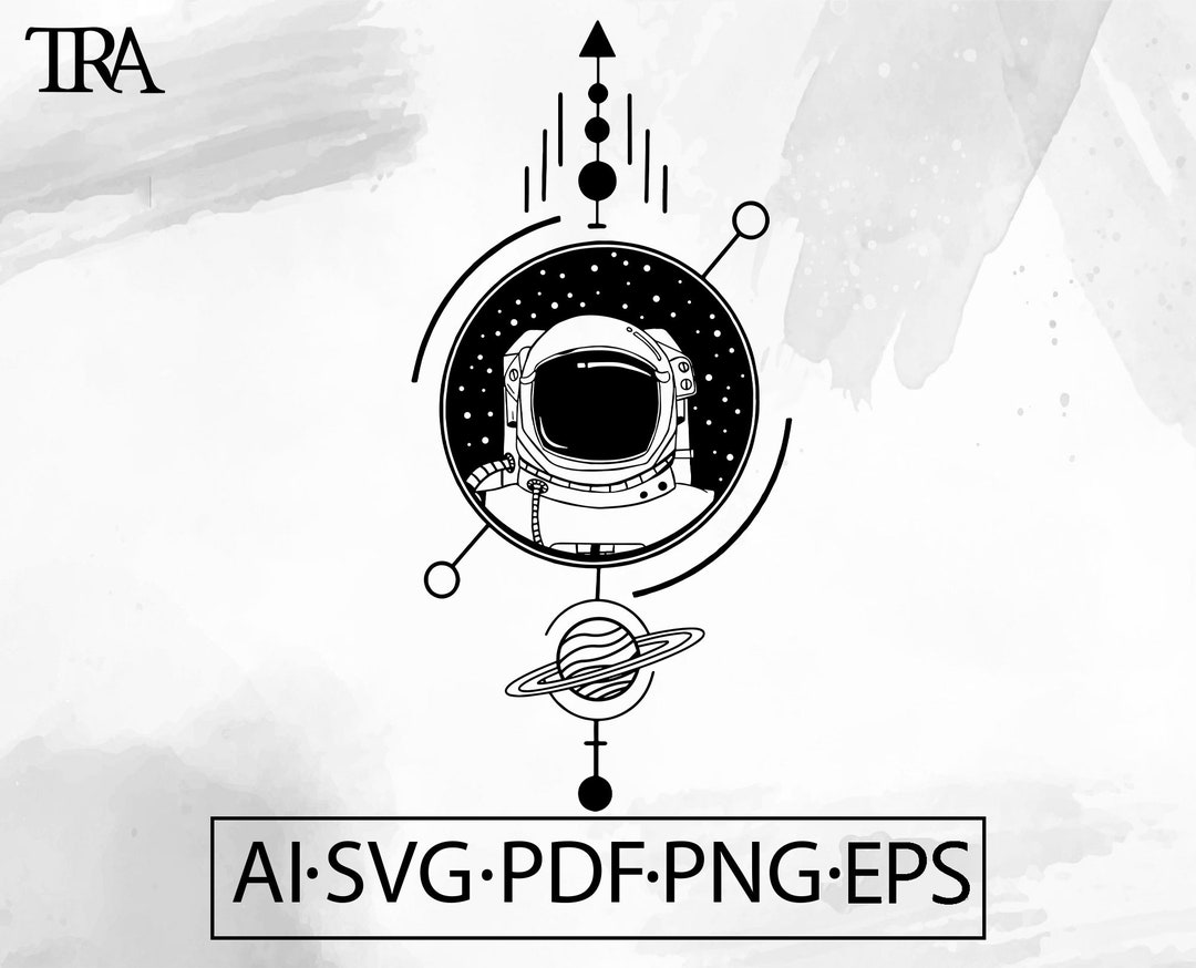 Astronaut Geo SVG UFO Space Spaceship Outerspace Galaxy Celestial Alien ...